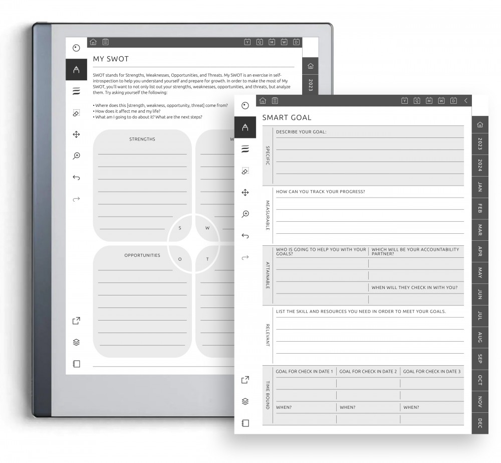 reMarkable Life Planner 2023 & 2024: Get Your Planner Template PDF