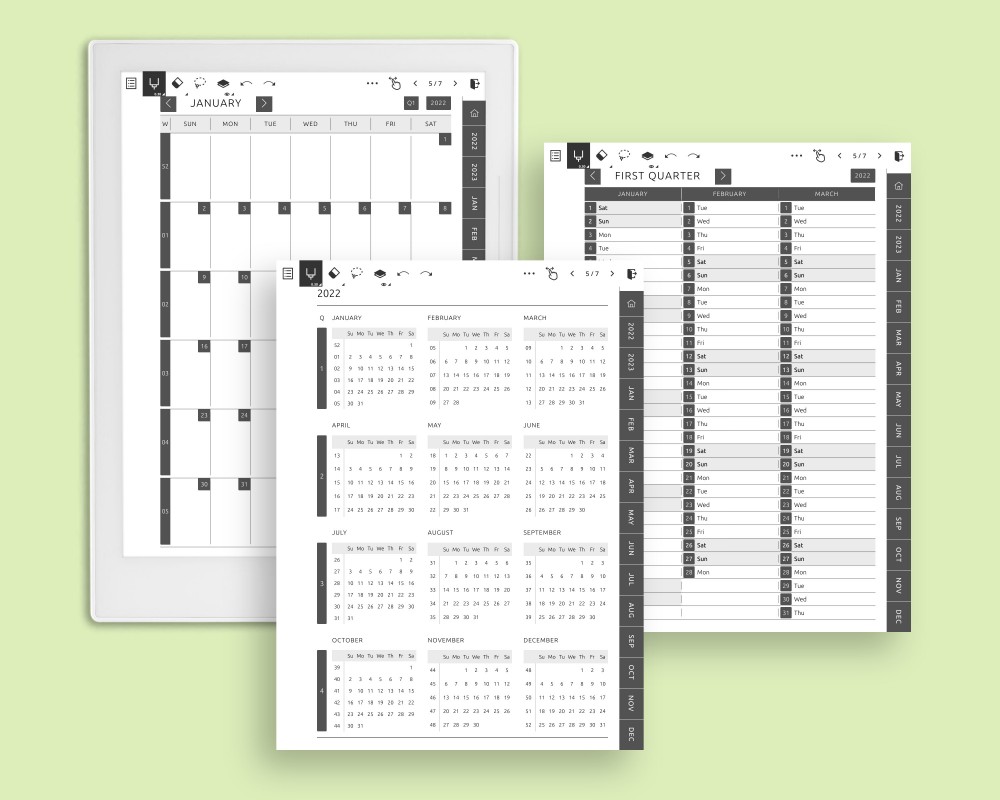 Client Record Book Template for Supernote