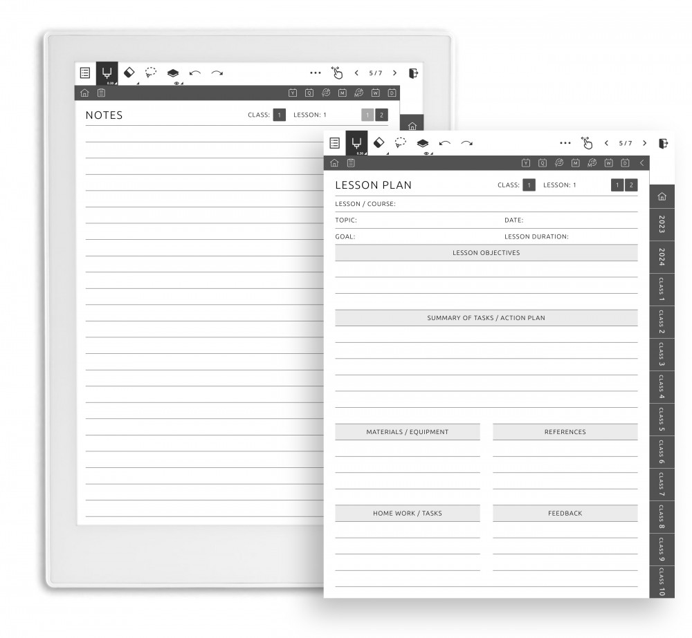 Supernote Teacher Planner 2023 & 2024: Get Your Planner Template PDF