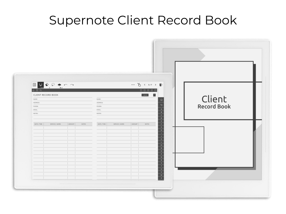 Supernote Record Book 2023 & 2024: Get Your Planner Template PDF