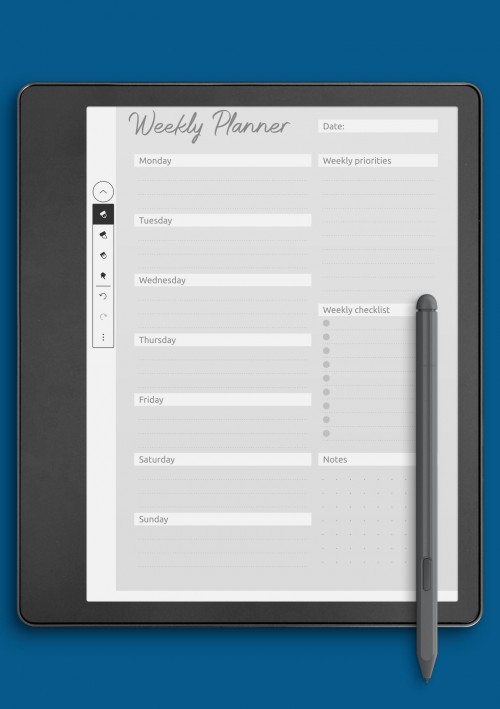 Get reMarkable Weekly Planners Templates 2024 - 2025, Download Free ...