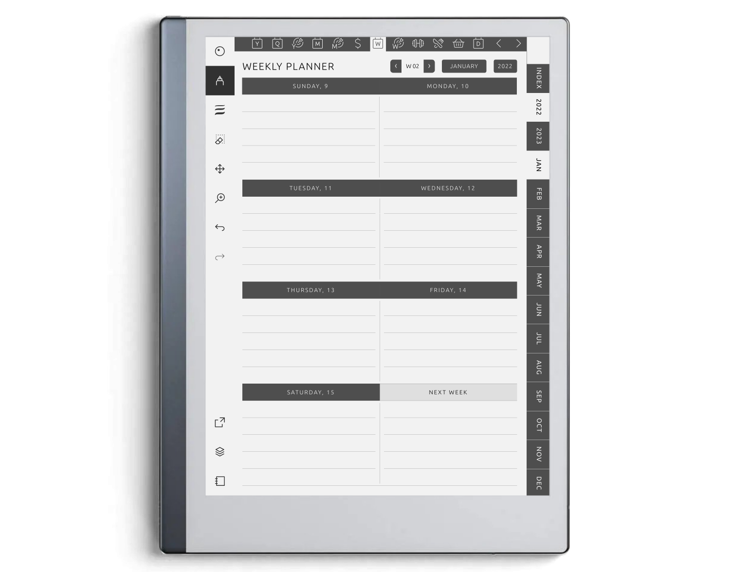 reMarkable Weekly Planner 2023 & 2024: Get Your Planner Template PDF